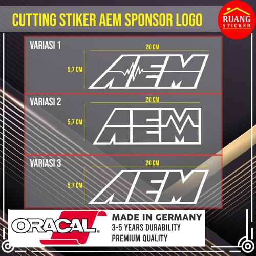 Jual STIKER MOBIL AEM SPONSOR LOGO STICKER DECAL VINYL ORACAL MAXDECAL ...