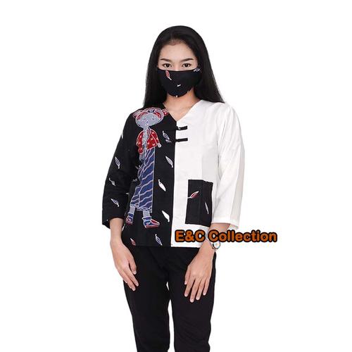 Jual Blouse Batik Anime - Atasan Batik Modern - Batik Wanita - Batik ...