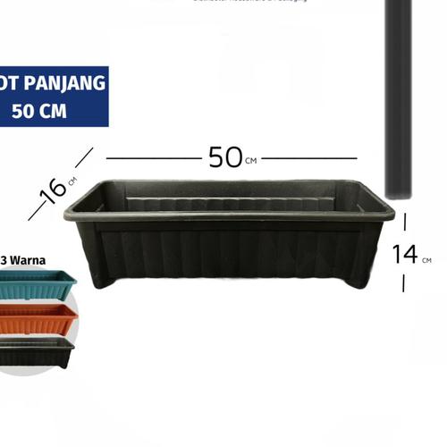 Jual Pot tanaman ukuran panjang 50 cm - Putih - Jakarta Barat ...