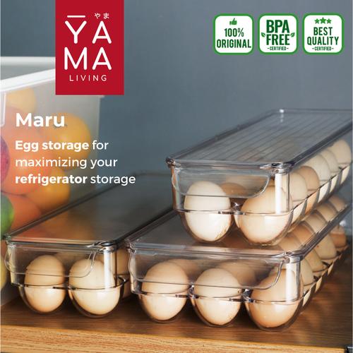 Jual YAMA MARU Egg Storage Kotak Penyimpanan Telur Akrilik Egg Container - Egg 21 Grids - Kota ...