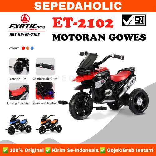 Jual Motor Motoran Gowes EXOTIC ET 2102 Sepeda Anak Roda Tiga Tricycle ...