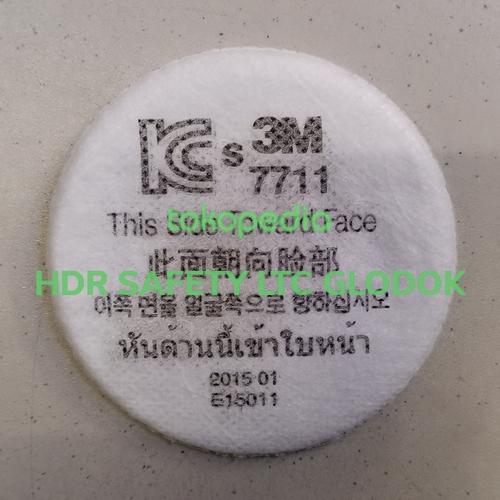 Jual 3M PRE-FILTER 7711 FOR 3M REUSABLE HALF FACE MASKER 3200 ...
