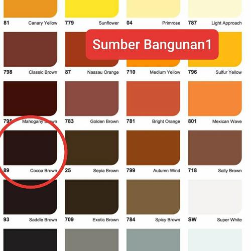 Jual Cat Minyak kayu YOKO by AVIAN (0.7 Lt) coklat cokelat besi lis ...