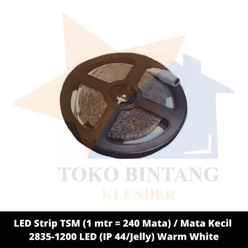 Jual LED Strip TSM Mata Kecil 2835-1200 LED (IP 44 / Jelly) Warm White ...