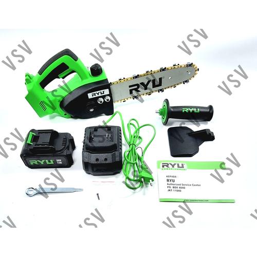 Jual RYU RCCH10 Cordless ChainSaw 10" Gergaji Kayu Battery Chain Saw ...