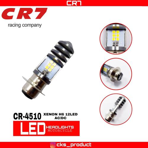 Jual Lampu Utama Motor LED H6 2 Sisi 12 Mata Titik Led AC DC High Low ...