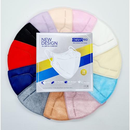 Jual FortKlass Maker KN95 Seven Pro 6PLY Masker Seven Medis Pro ...