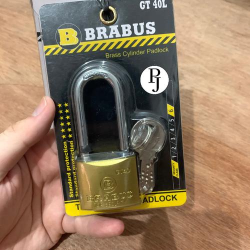 Jual Gembok Kuningan Brabus GT Panjang & Pendek ASLI 40 MM, 50mm, 60MM ...
