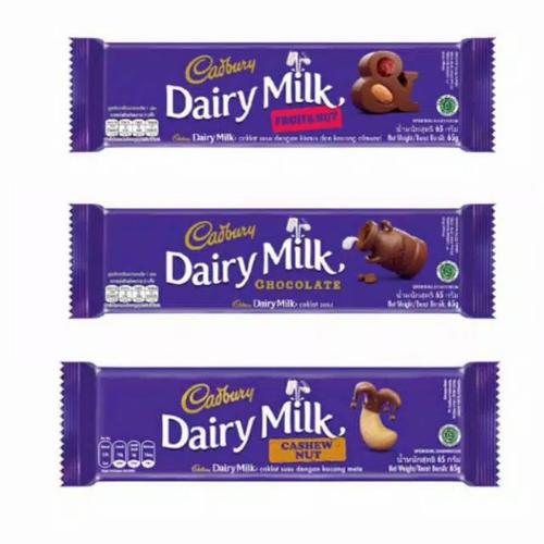 Jual CADBURRY DAIRY MILK CHOCOLATE CASHEW | FRUIT & NUT | BERAT 30 | 62 ...