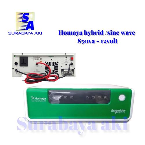 Jual HOMAYA 850VA HYBRID sine wave INVERTER SCHNEIDER HOMAYA hybrid ...