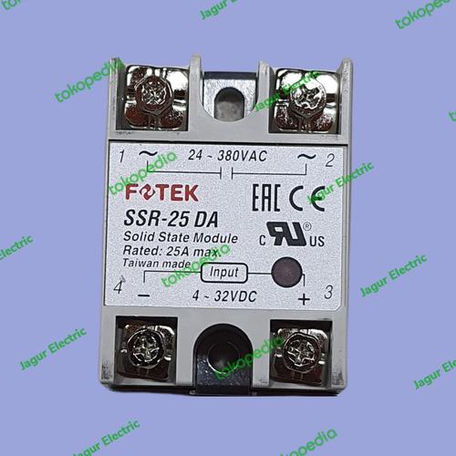 Jual SSR-25 DA/SSR 25 DA /SOLID STATE RELAY 25 DA FOTEK ORIGINAL ...