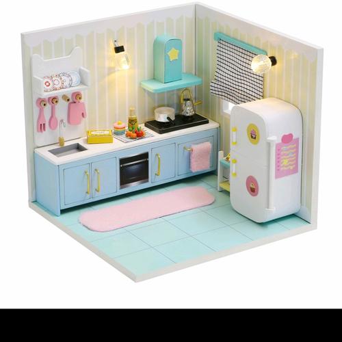 Jual DIY RAKIT MINIATURE MINIATUR DOLLHOUSE RUMAH BONEKA PUZZLE ...
