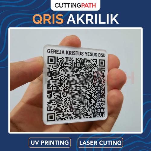 Jual QR CODE/QRIS Akrilik UV Print Custom - Jakarta Barat - Cuttingpath ...