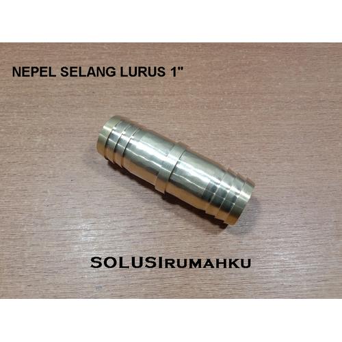 Jual NEPEL SELANG LURUS 1 INCH KUNINGAN / NIPEL SAMBUNGAN SELANG AIR 1 ...