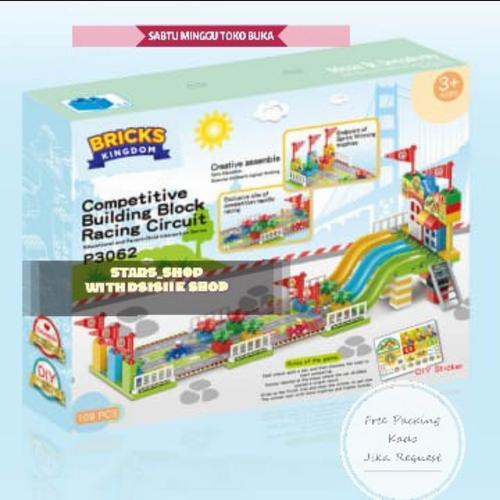 Jual Bricks Kingdom Competitive Building Blocks Racing Circuit Playset ...