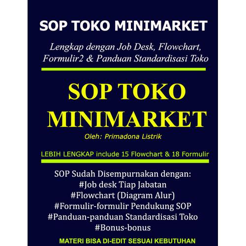 Jual SOP Minimarket / SOP Toko Retail - Kota Padang - Primadona Listrik ...