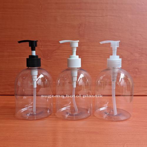 Jual Botol pump 500ml Pet Plastik Oval Dd Clear Bening Untuk Sabun Cair Gel - Kab. Bogor ...