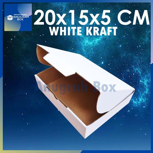 Jual Kardus PUTIH uk 20x15x5 cm (ECER) Die Cut Box Kotak Packing ...