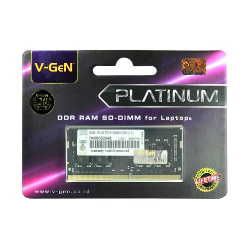 Jual V-GeN RAM SODimm DDR4 8GB 21300 PLATINUM-Memory RAM LAPTOP VGEN ...