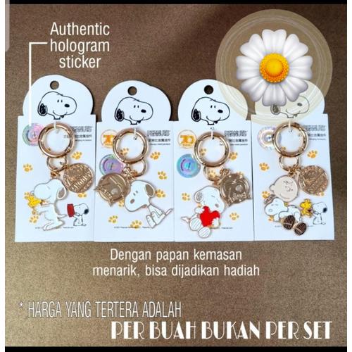 Jual KEYCHAIN GANTUNGAN KUNCI AKSESORIS TAS ORIGINAL SNOOPY PEANUTS ...