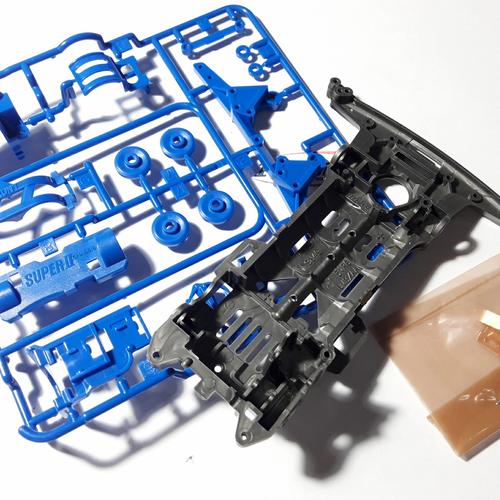 Jual chassis set superII super 2 light gun metal blue tamiya - Kab ...
