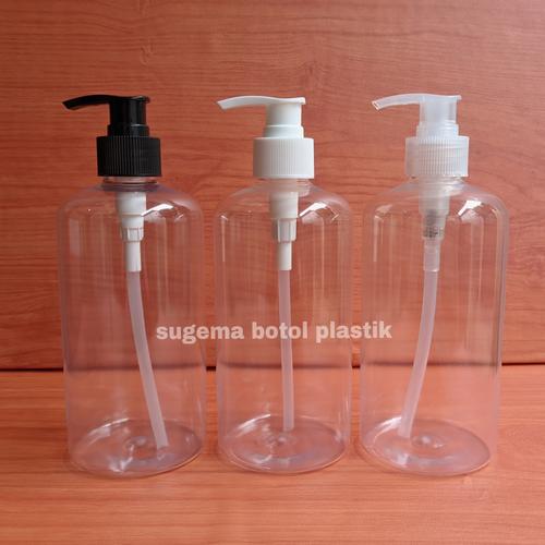 Jual Botol Pump 500ml Tebal handsoap Pet Bening Neck 28 - Pump Bening ...