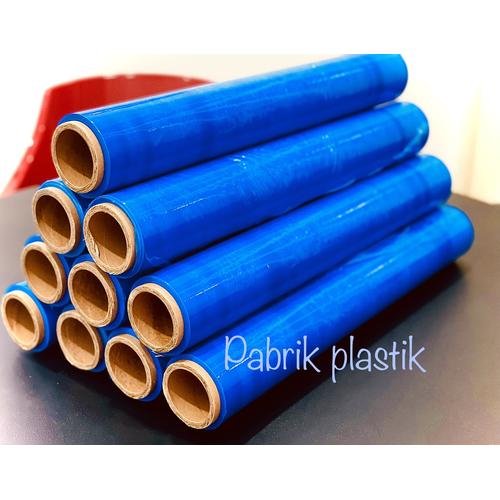 Jual Plastik wraping strech film 50 x 150 meter biru blue Edition ...