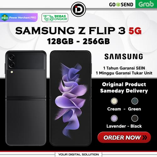 Jual Samsung Galaxy Z Flip 3 5G 128GB/256GB Cream Green Lavender Black ...
