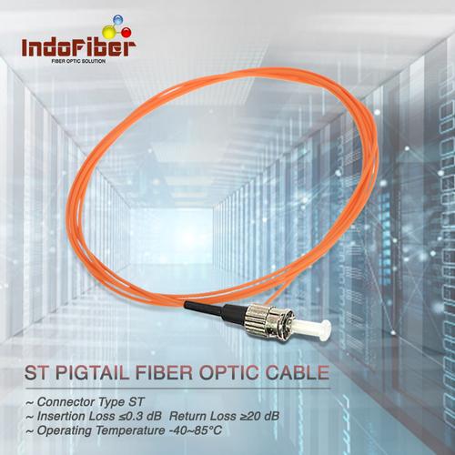 Jual INDOFIBER Pigtail ST, Simplex, Multimode 50/125um, 1 Meter (LSZH ...
