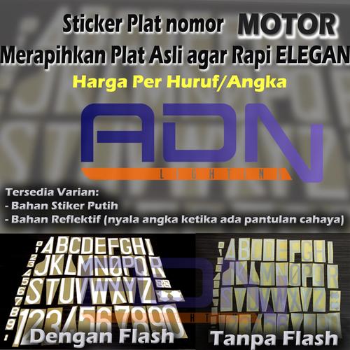 Jual Stiker/sticker Angka Nomor MOTOR Scotlight mantul cahaya by ADNJKT ...