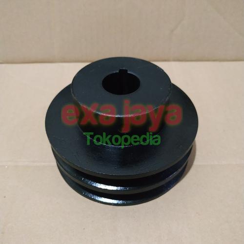 Jual Pulley pully B2 - 5 inch as 42 mm poly pully besi cor - Kab ...
