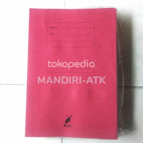 Jual MAP KERTAS TEBAL UK.FOLIO [F4] TANPA ACCO MERK BIOLA - Merah ...