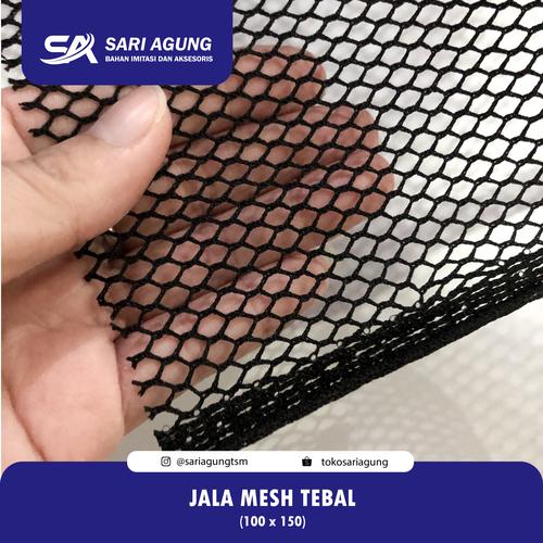 Jual KAIN JALA TEBAL 100X150 HITAM (METER) - MESH JARING NET TAS ...