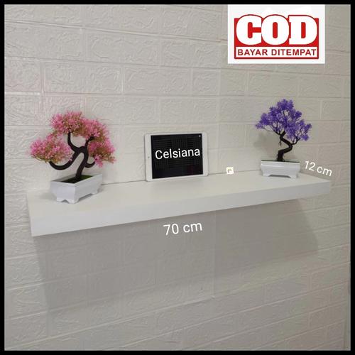 Jual Ambalan Dinding satuan P. 40/50/60/70 L. 12 T. 2 - warna natural ...