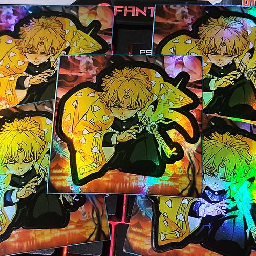 Jual STICKER STIKER HOLOGRAM ANIME -KIMETSU NO YAIBA ZENITSU - STIKER ...