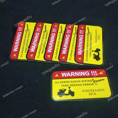 Jual Stiker Vespa warning safety duck - Kota Bandung - Stikeran vespa ...