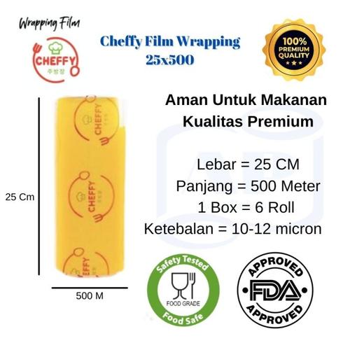 Jual CHEFFY Plastik Wrapping Pembungkus Makanan 25cm x 500m CLING WRAP ...