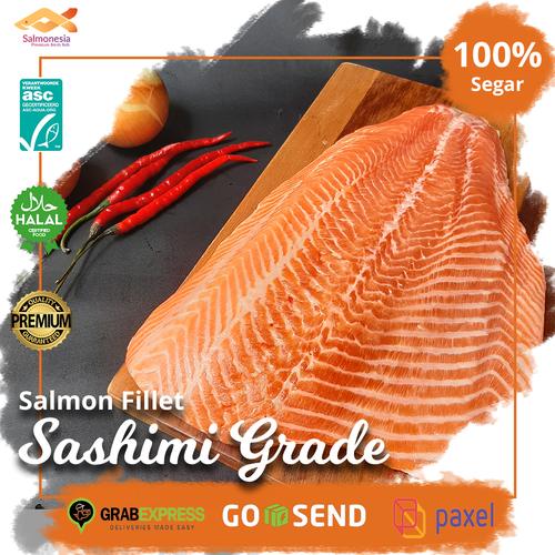 Jual Fresh Salmon Sashimi Grade - Daging Ikan Salmon Fillet Varian - 200 gram - Jakarta Utara ...