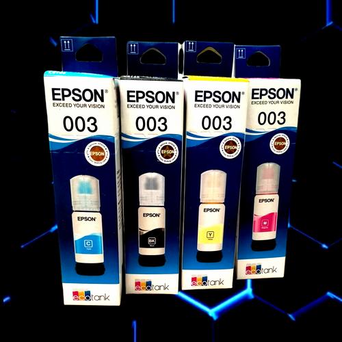 Jual TINTA EPSON 003 ORIGINAL 4 WARNA (BK C Y M) - Hitam - Jakarta ...