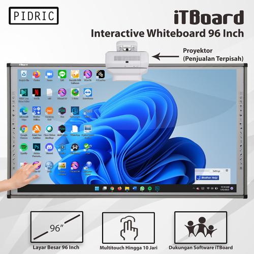 Jual iTBoard Papan Tulis Interaktif 96 Inch Interactive Smartboard ...