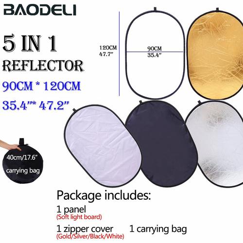 Jual Reflektor Diffuser Cahaya Studio Foto Lipat 5 in 1 90 x 120cm ...