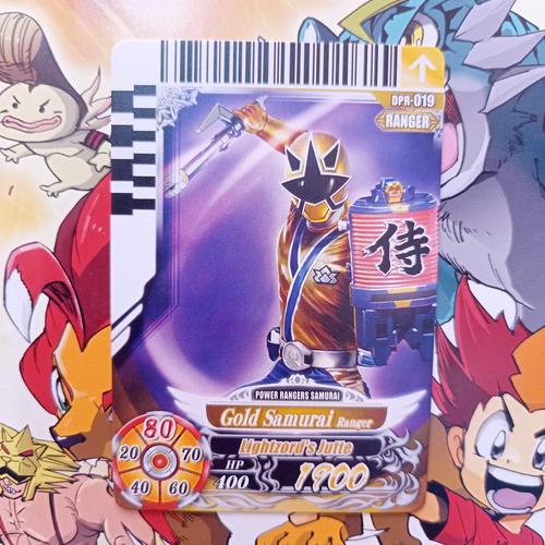Jual Power Rangers Card Battle DPR-019 Gold Samurai Ranger Normal rare ...