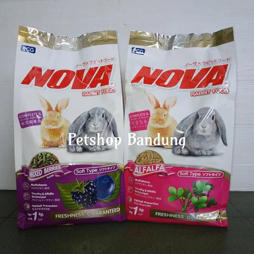 Jual Nova Rabbit Food 1 Kg / Makanan Kelinci Alfalfa dan Mixed Berries ...