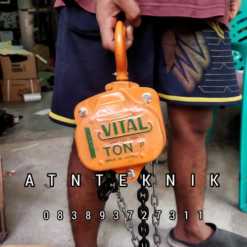 Jual chain block 1 ton × 10 meter vital made in japan alat angkat ...