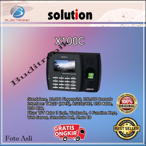 Jual promo murah !!! Mesin Absensi Solution X100c - Jakarta Barat ...