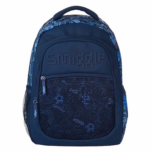 Jual Smiggle Mesh Backpack - Football Print Bags for Kids Navy ...