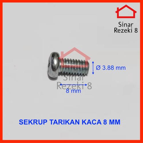 Jual Sekrup Tarikan Kaca 8 mm / Baut Skrup Handle Laci Handel Lemari ...