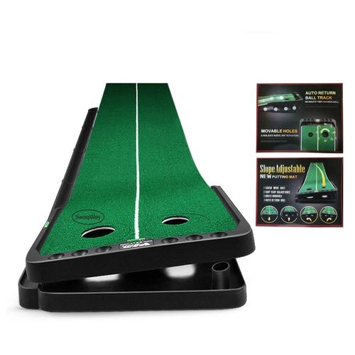 Jual Golf Putting Mat adjustable slope Karpet Driving Practice ...