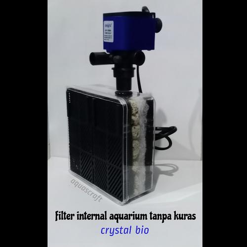 Jual Filter internal aquarium tanpa kuras crystal bio size M - Box ...