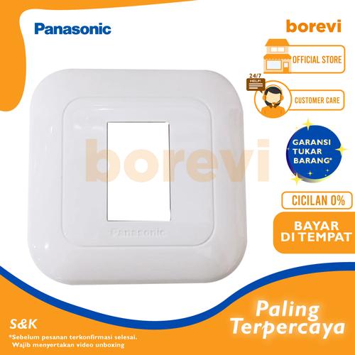 Promo SAKLAR PLAT PANASONIC WEJ 78019 W - PLATE 1 GANG 1 DEVICE - Kota ...